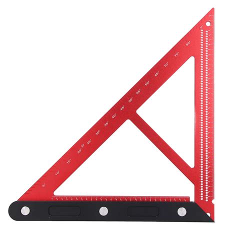 목공 삼각형 눈금자 인치 스케일 스퀘어 앵글 눈금자 알루미늄 합금 목수 도구 금속 스퀘어 Aliexpress