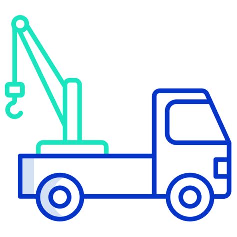 견인차 무료 수송개 아이콘