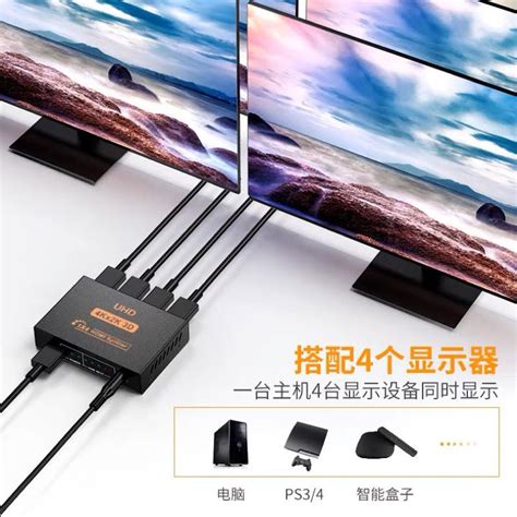 Jual HDMI SPLITTER SPLITER HDMI 4 PORT 2 PORT HDMI SPLITTER SPLITER 4 PORT 1 INPUT 4OUTPUT 2