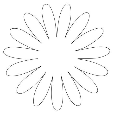 Шаблоны для цветов из фоамирана Студия Елена Шаблон цветка Шаблоны Цветы