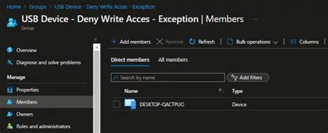 Deny Write Access To Usb Devices Using Intune Catalog Settings