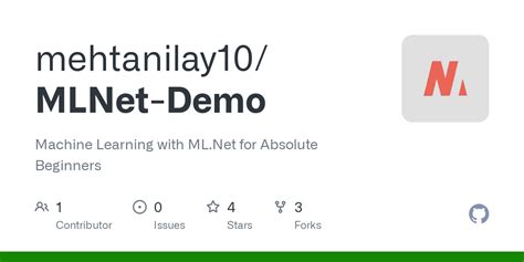 Github Mehtanilay10mlnet Demo Machine Learning With Mlnet For Absolute Beginners