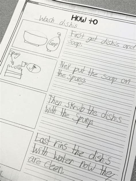 First Grade Writing Samples