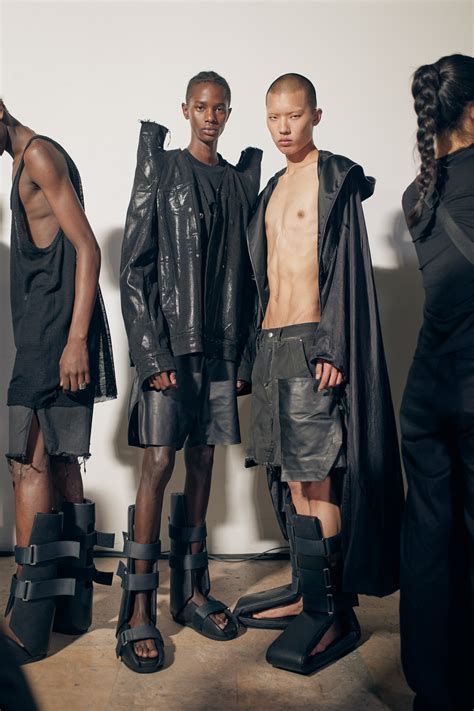Backstage at Rick Owens Men's Spring 2024 [PHOTOS]