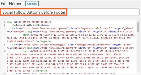 how to create social media follow buttons in generatepress without plugin