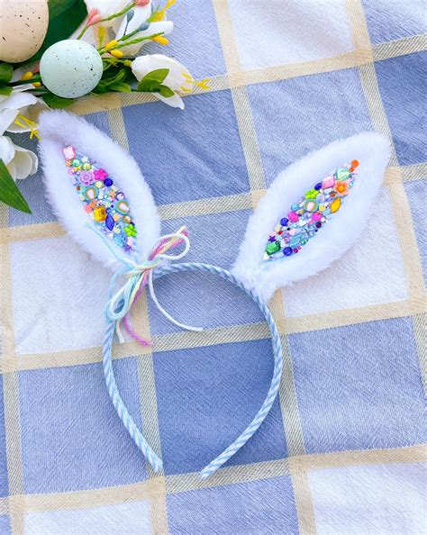 Easter Bunny Ears Bunny Ears Headband Easter Basket T Etsy