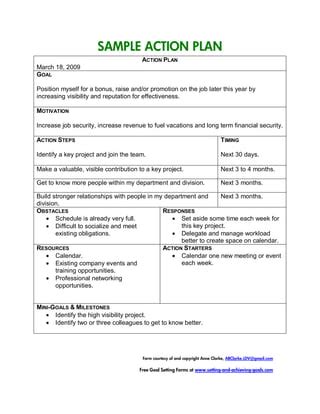Sampleactionplan PDF