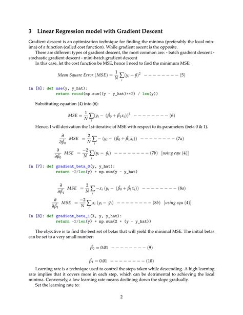 Ols Gradient Descent Pdf Physics Science