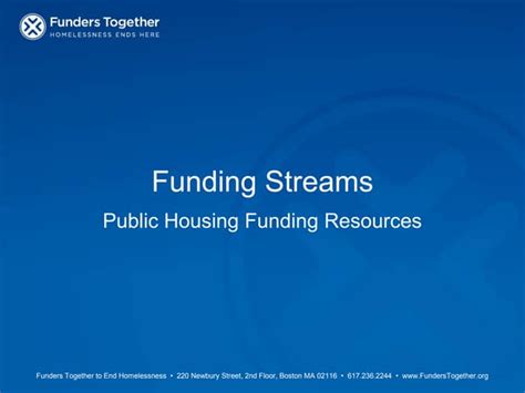 Issue 4 Funding Streams Pptx