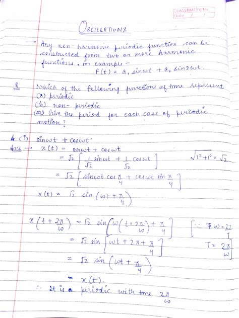 Oscillations Pdf