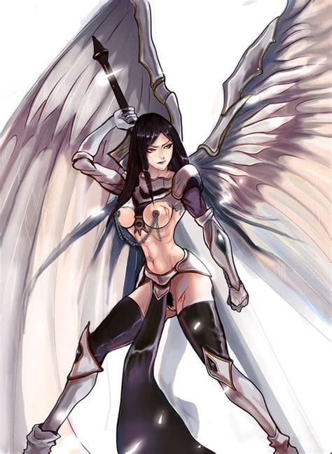 Battle Scarred Female Angel Warrior Pic