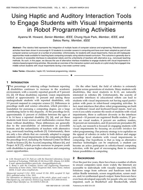 Using Haptic And Auditory Interaction Pdf Computer Programming