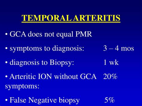 Ppt A Management Algorithm For Temporal Arteritis How Not To Miss This Blinding Disease