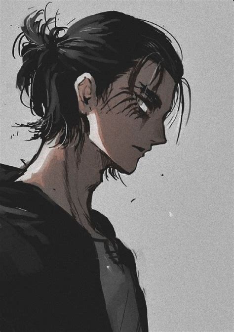 Attack On Titan Eren Man Bun Attack On Titan Eren On Tumblr Ganrisna
