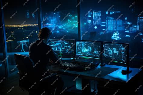 Premium Ai Image Human Hands Typing On Keyboard Concept Of Cybersecurity Hacking Data Stealing