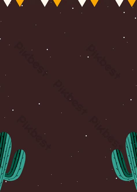 Cartoon Cactus Background Psd Free Download Pikbest