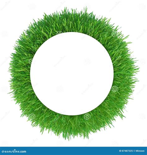 Green Grass Frame Stock Illustration Illustration Of Cutout 87487325