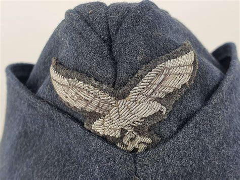 Wwii German Officers Luftwaffe Overseas Side Cap Trade In Military