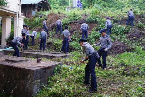 မွန်ပြည်နယ်ဝန်ကြီးချုပ် ၅၉ နှစ်မြောက် မြန်မာနိုင်ငံရဲတပ်ဖွဲ့နေ့ အထိမ်းအမှတ် စုပေါင်းသန့်ရှင