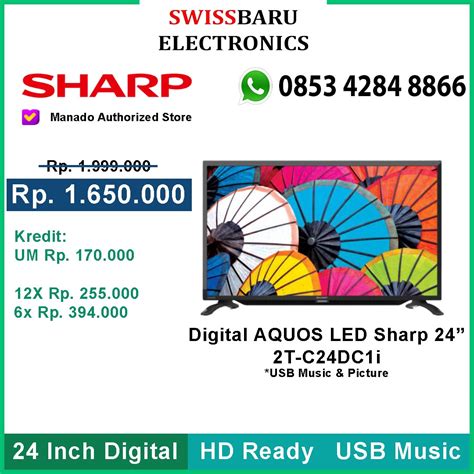 Daftar Harga Tv Led Sharp Terbaru Di Manado Swiss Baru Electronics