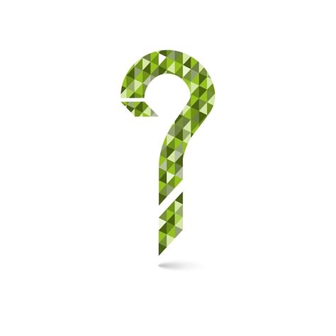 기하학적 물음표 아이콘 도움말 Simbol Faq 기호는 흰색 배경에 표시됩니다 프리미엄 벡터
