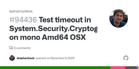test timeout in system security cryptography openssl tests on mono amd64 osx · issue 94436