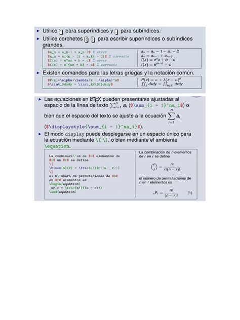 Formulas Latex Pdf