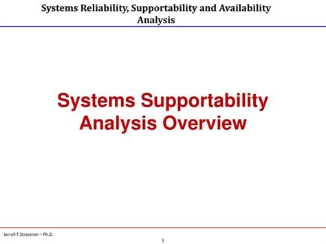 PPT Systems Supportability Analysis Overview PowerPoint Presentation ID 1415756