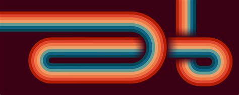 빈티지 레트로 70 년대 화려한 배경 벡터 디자인 줄무늬 기하학적 포스터 레인보우 스타일 0명에 대한 스톡 벡터 아트 및 기타