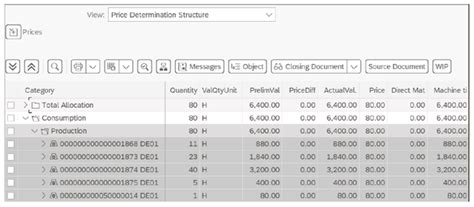 activity consumption analysis in sap s 4hana