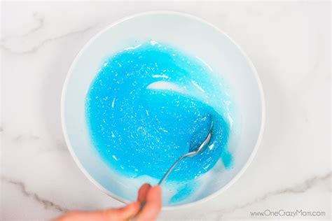How To Make Slime With Contact Solution One Crazy Mom