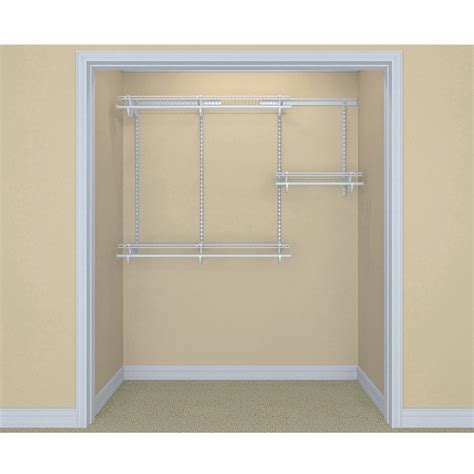 Closetmaid Shelftrack 72 In W White Reach In Wall Mount 3 Shelf Wire