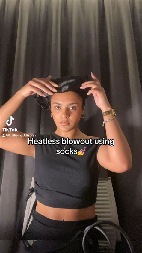 Heatless Curls Blow Out Overnight Sock Curls Sock Curls Heatless