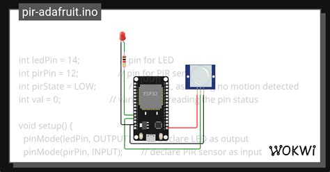 Pir O Copy Wokwi Esp32 Stm32 Arduino Simulator