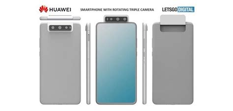 Huawei Patents Smartphone Design With Triple Flip Camera Mechanism Xitetech