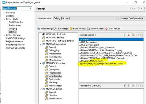 Include Path Dont Work Stmicroelectronics Community