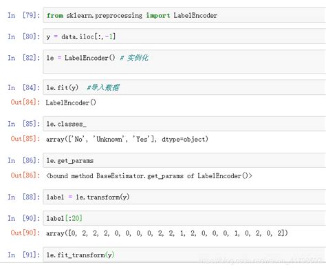 数据预处理 处理分类型特征：编码（labelencoder、ordinalencoder）labelencoder 和
