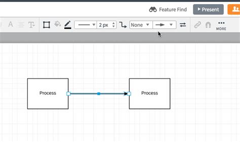 lucidchart double arrow two way arrow community
