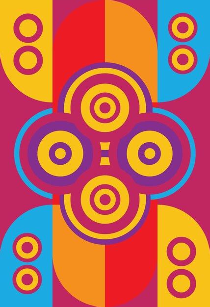 Premium Vector Geometric Pattern Background Abstract Vector Circle