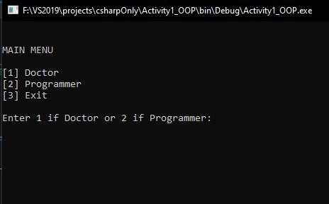 GitHub Tenshigushio CSharp Object Oriented Programming Review Activity In Course IT