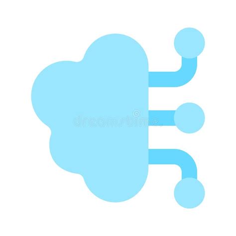 Brain Simulation Artificial Intelligence Icon Premium Vector Stock Vector Illustration Of