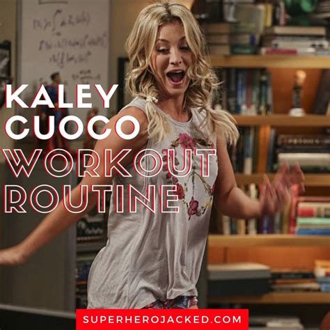 Kaley Cuoco Workout Routine And Diet Plan Updated