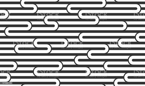 트위스트 라인 기하학적 추상배경 스트라이프 그물 광학 미로 웹 네트워크와 줄 지어 원활한 벡터 패턴 흑백 디자인 곡선에 대한