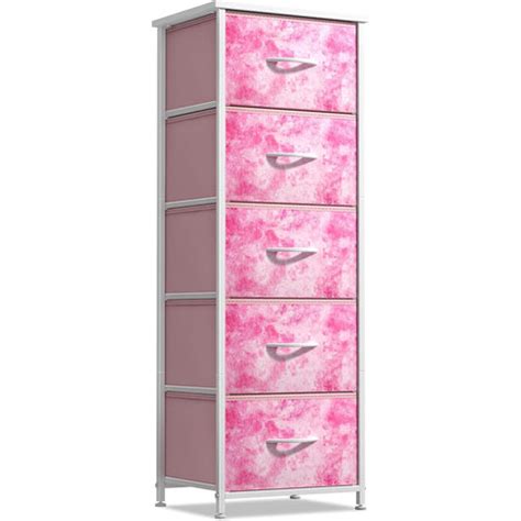 5 Drawer Tower Nightstand Sorbus Home