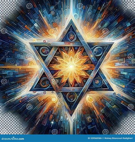 Artistic Illustration Of The Star Of David Stock Illustration