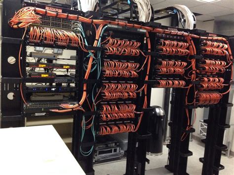 Network Setup With Well Organized Cabling