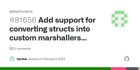 Add Support For Converting Structs Into Custom Marshallers Structs In