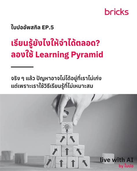 Bricks ใบปออัพสกิล Ep 5 เรียนรู้ยังไงให้จำได้ตลอด ลองใช้ Learning Pyramid เคยเป็นมั้ยคะ