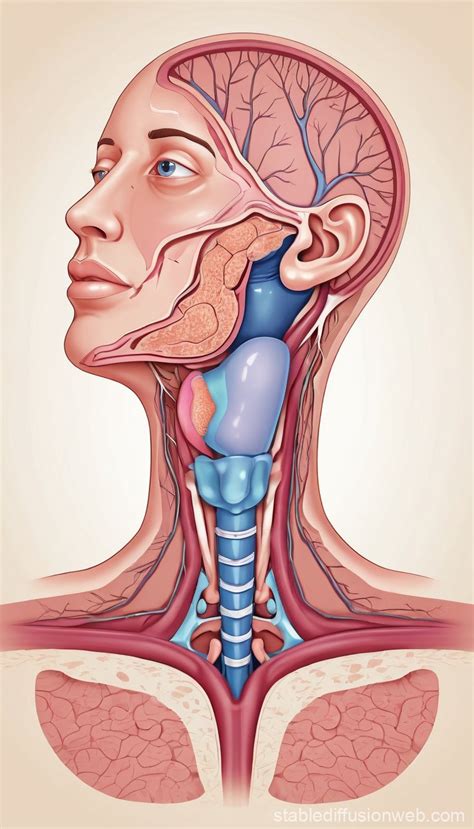 Thyroid Gland Anatomical Structure Prompts Stable Diffusion Online
