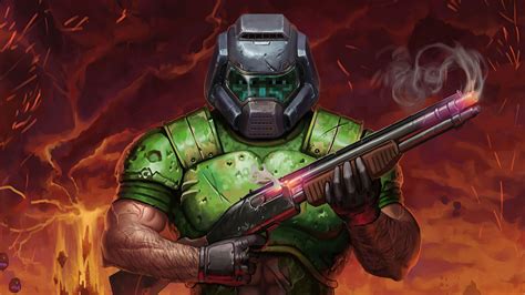 Doom Marine Wallpapers Top Free Doom Marine Backgrounds Wallpaperaccess